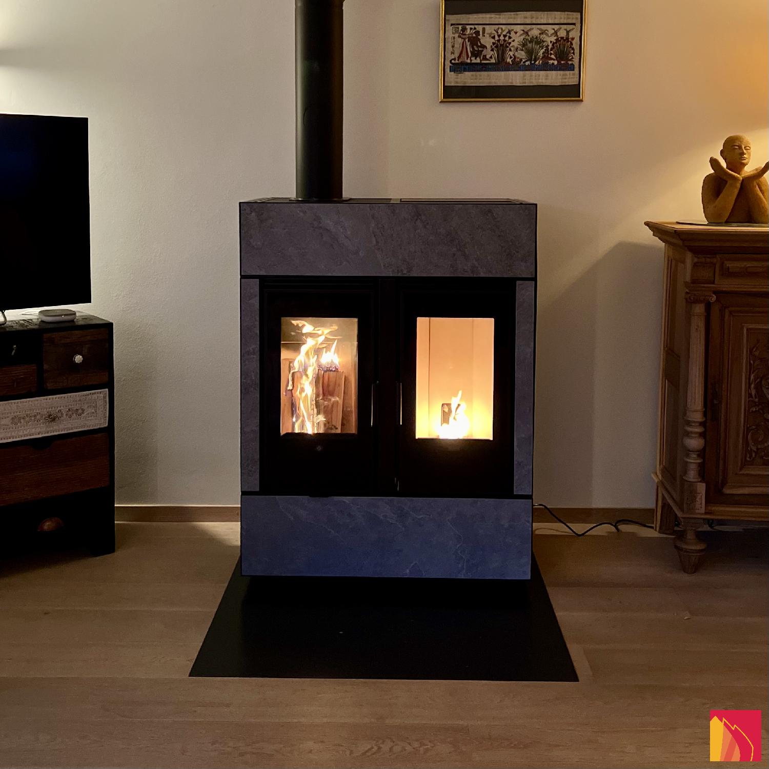 Klover DUAL AIR - Gemengde hout/pelletkachel